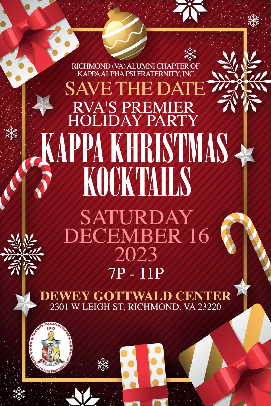 Pi Rho Omega Chapter | Kappa Khristmas Kocktails